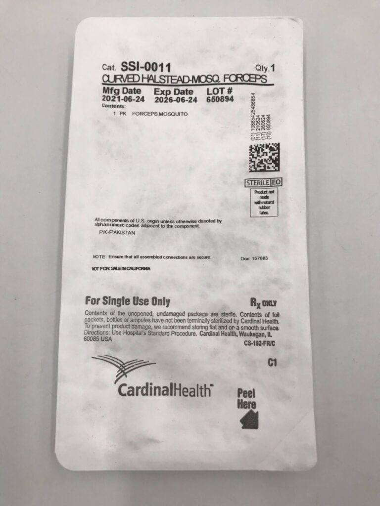 Cardinal Health SSI-0011 Curved Halstead-Mosq Forceps, Mosquito Forceps ...