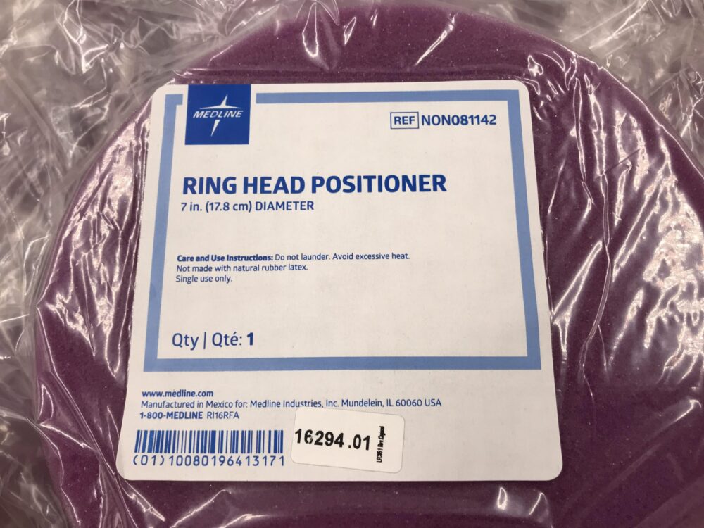 Medline NON081142 Ring Head Positioner 7in (17.8cm) Diameter (72/Box ...