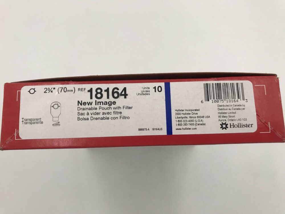 Hollister 18164 New Image Drainable pouch with Filter 2 3/4″ (10/Box ...