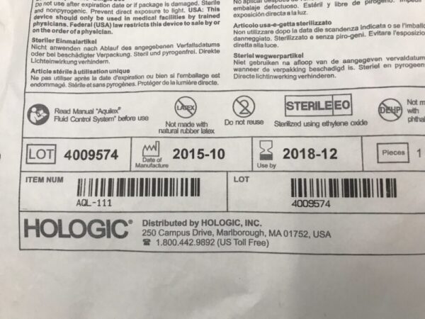World Of Medicine/Hologic AQL-111 Aquilex Outflow Tube (X) - GB TECH USA