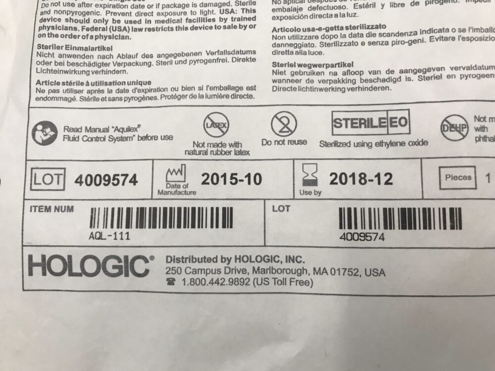World Of Medicine/Hologic AQL-111 Aquilex Outflow Tube (X) - GB TECH USA