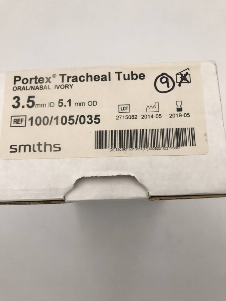 Smiths Medical 100/105/035 Portex Tracheal Tube Oral/Nasal Ivory 3.5mm ...