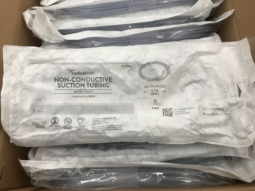 Cardinal Health N620A Medi-Vac Non-Conductive Suction Tubing (20/Case) – GB TECH USA