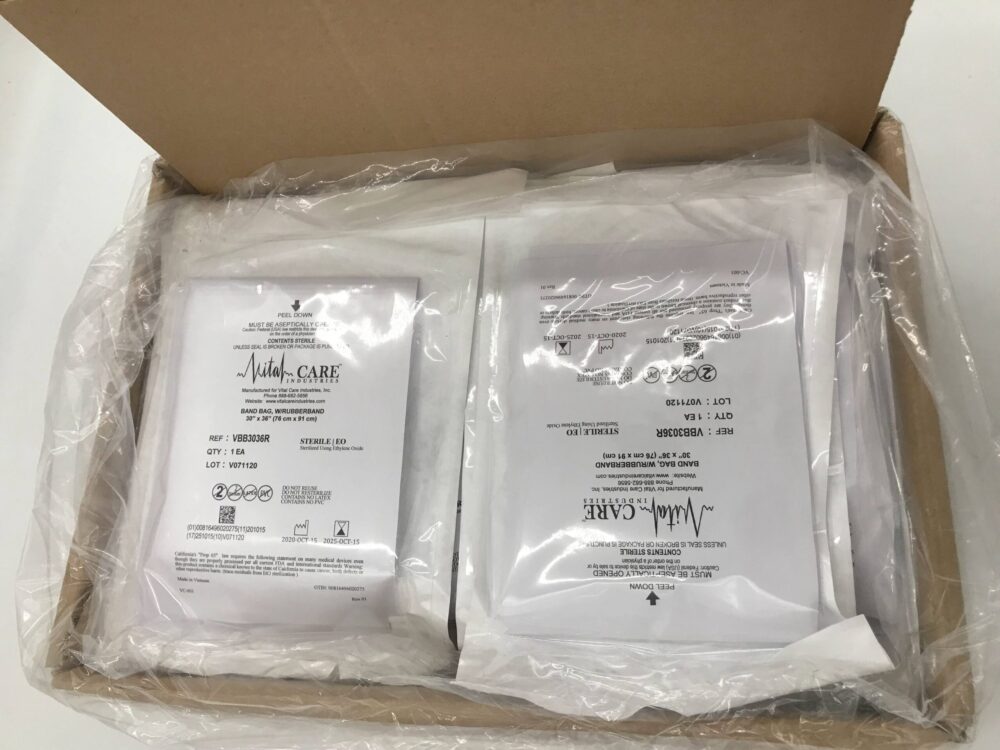 Vital Care VBB3036R Band Bag with Rubber Band 30″ x 36″ (25/Case) – GB ...