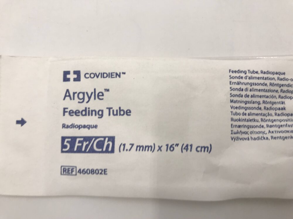 Covidien 460802E Argyle Feeding Tube Radiopaque 5Fr/Ch (X) - GB TECH USA