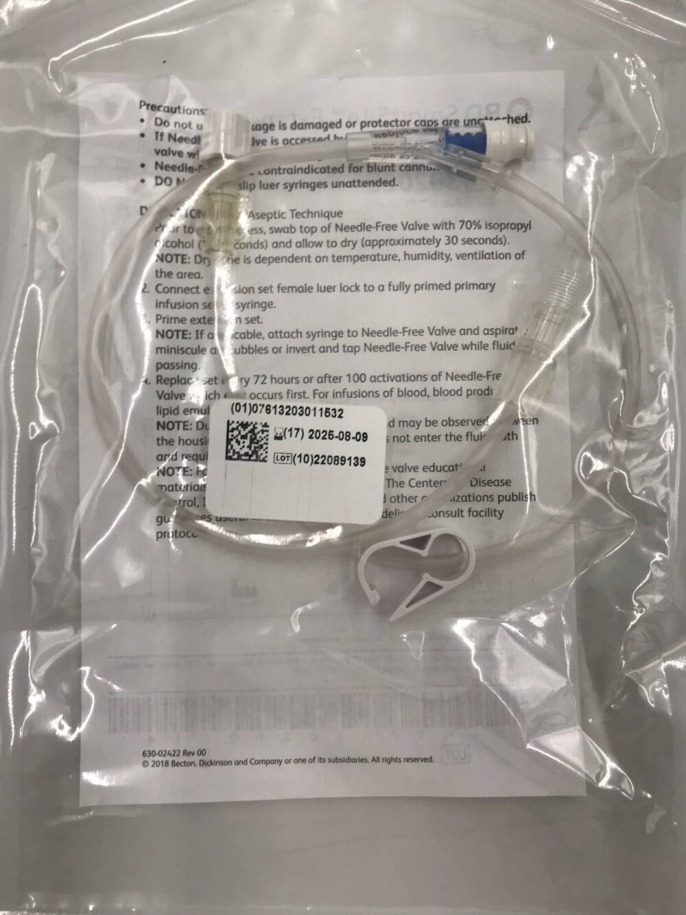 BD 30202E SmartSite Extension Set Needle-Free Valve - GB TECH USA