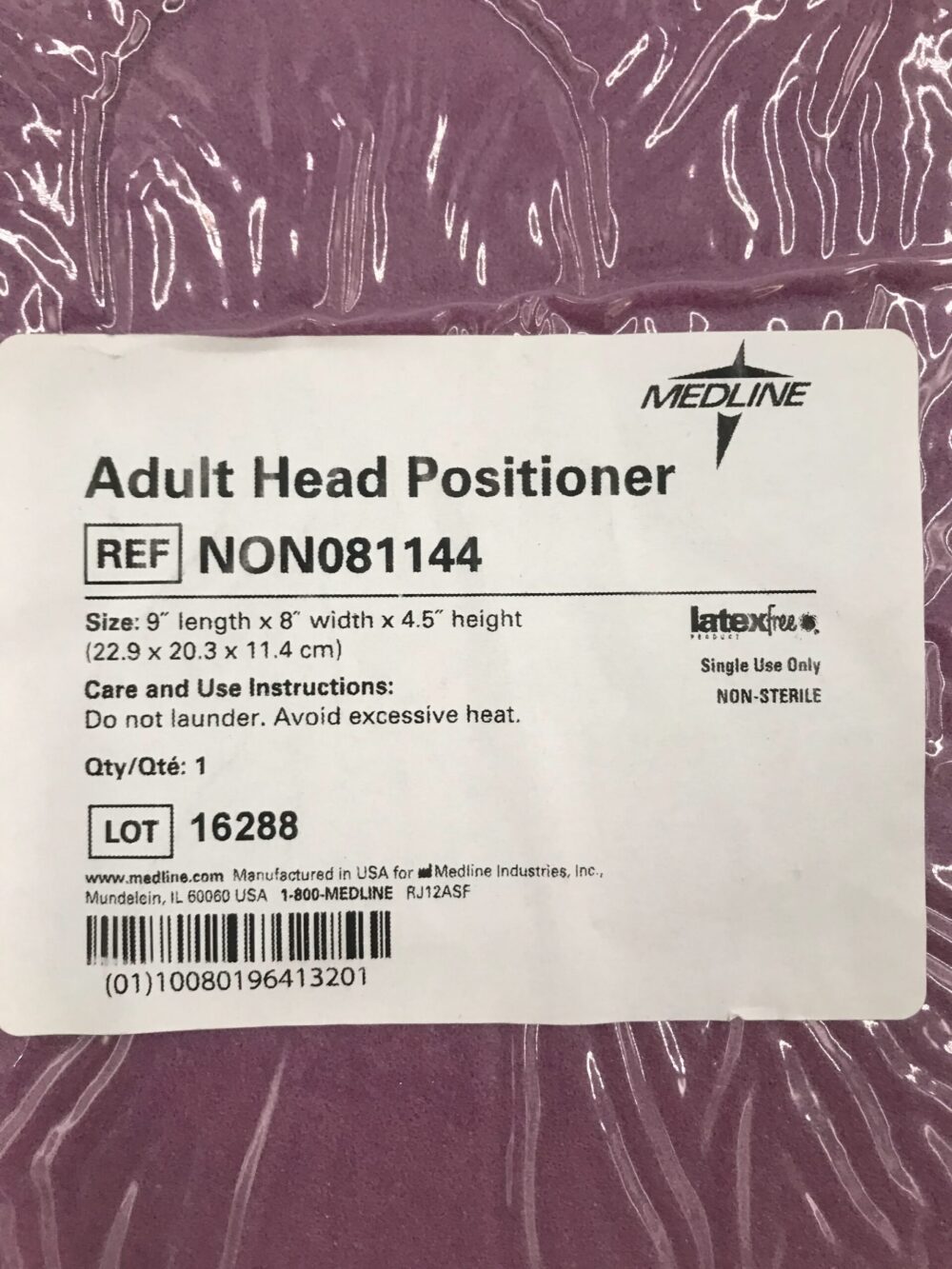 Medline NON081144 Adult Head Positioner 9″ Length x 8″ Width x 4.5 ...