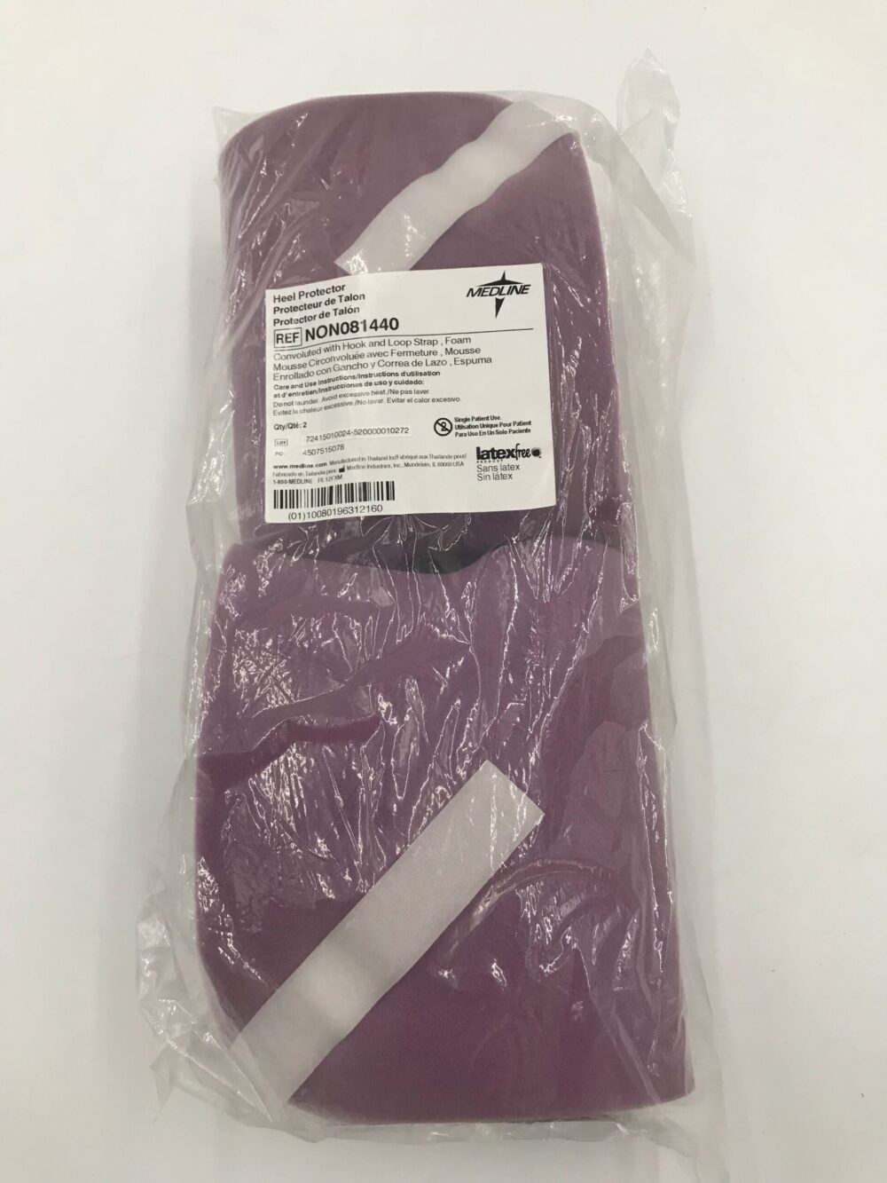 Medline NON081440 Heel Protector Convoluted with Hook and Loop Strap ...