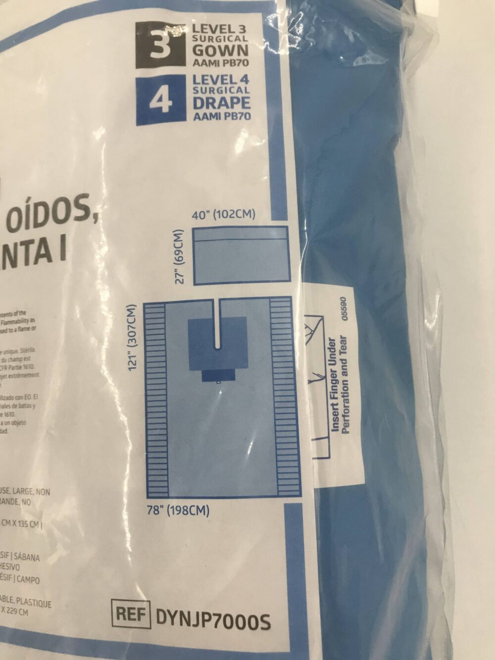 MEDLINE DYNJP7000S EENT Pack I 121″ X 78″, 27″ X 40″ Surgical Gown ...