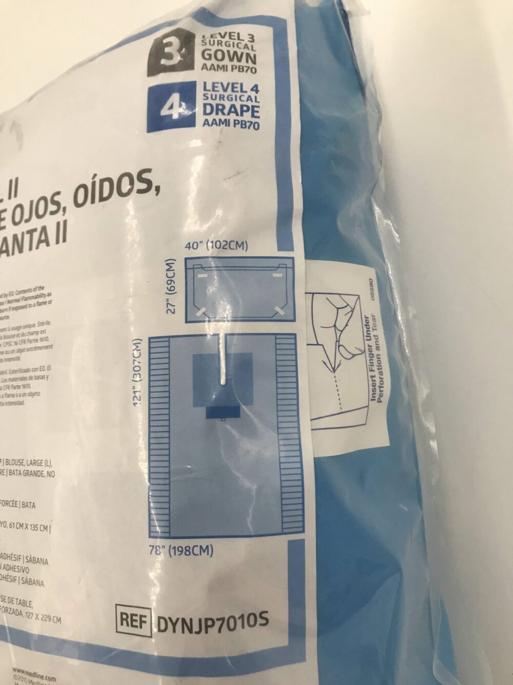 MEDLINE DYNJP7010S EENT Pack II 121″ x 78″, 27″ x 40″ Surgical Gown, Surgical Drape - GB TECH USA