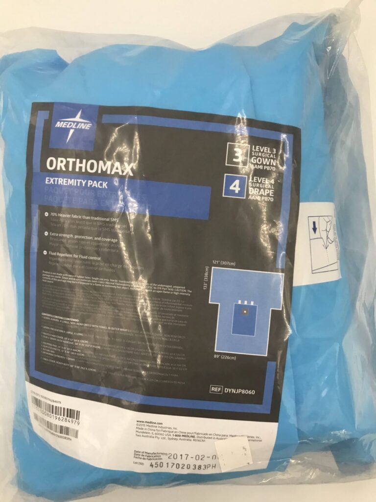 MEDLINE DYNJP8060 ORTHOMAX Extremity Pack Surgical Gown, Surgical Drape ...