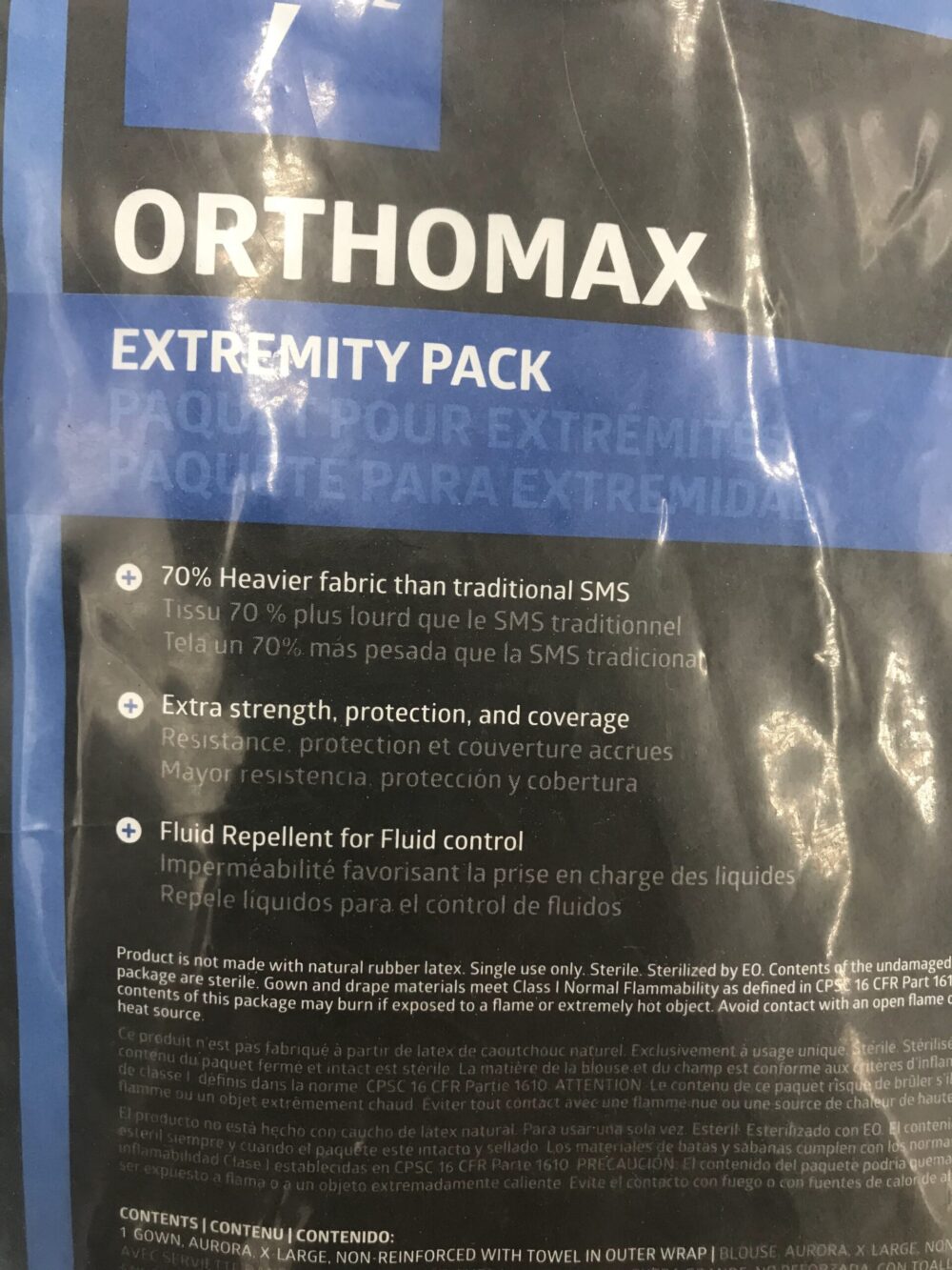 MEDLINE DYNJP8060 ORTHOMAX Extremity Pack Surgical Gown, Surgical Drape ...