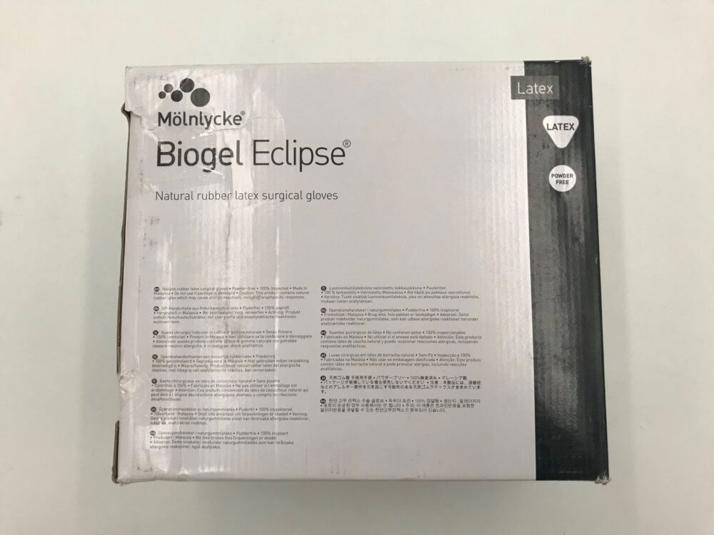 MOLNLYCKE 75275 Biogel Eclipse Natural Rubber Latex Surgical Gloves, 7.5 (50pairs/Box) – GB TECH USA