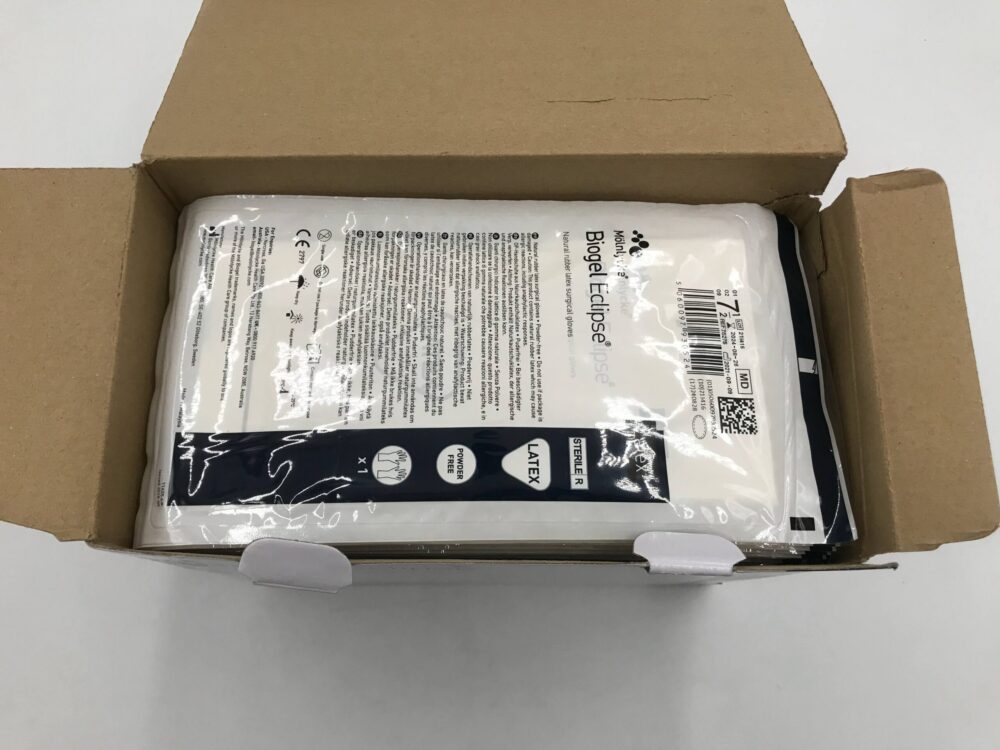 MOLNLYCKE 75275 Biogel Eclipse Natural Rubber Latex Surgical Gloves, 7. ...