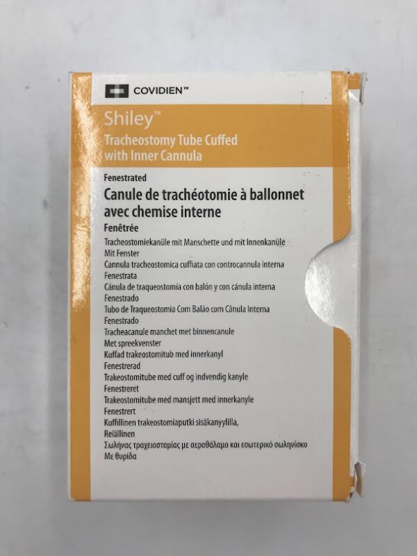 COVIDIEN 6FEN Shiley Tracheostomy Tube Cuffed with Inner Cannula 6.4mm ...