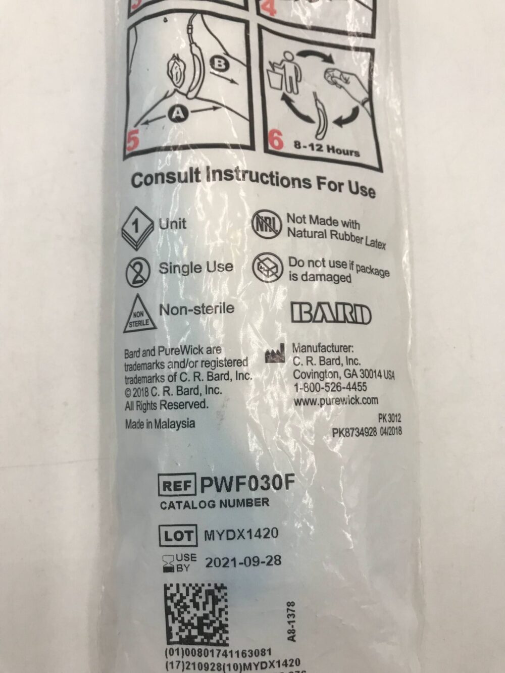 Bard PWF030F PureWick Female External Catheter ≥40mmHg (X) - GB TECH USA