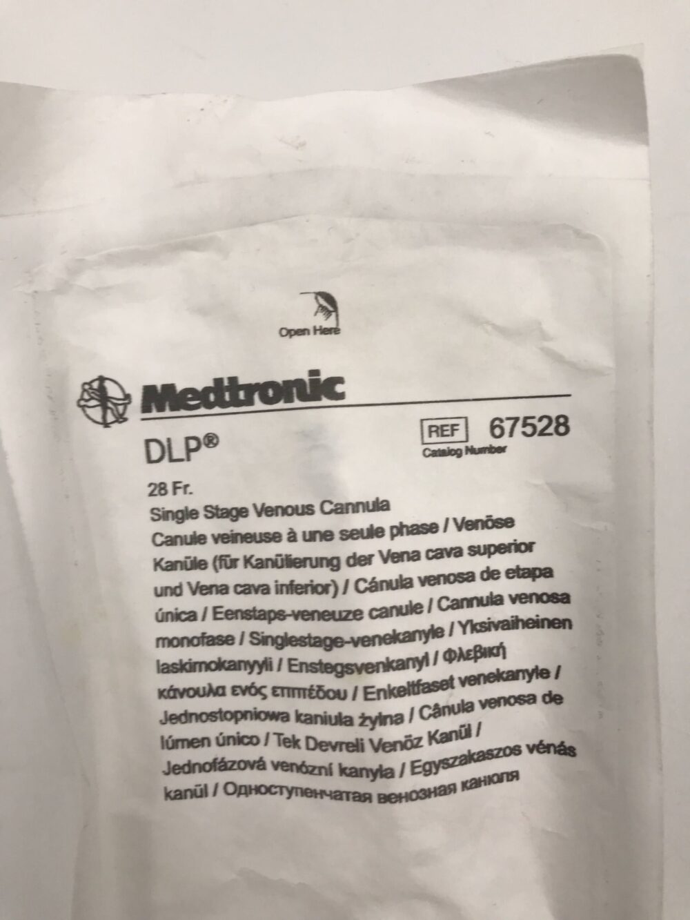 Medtronic 67528 DLP 28Fr. Single Stage Venous Cannula (X) – GB TECH USA