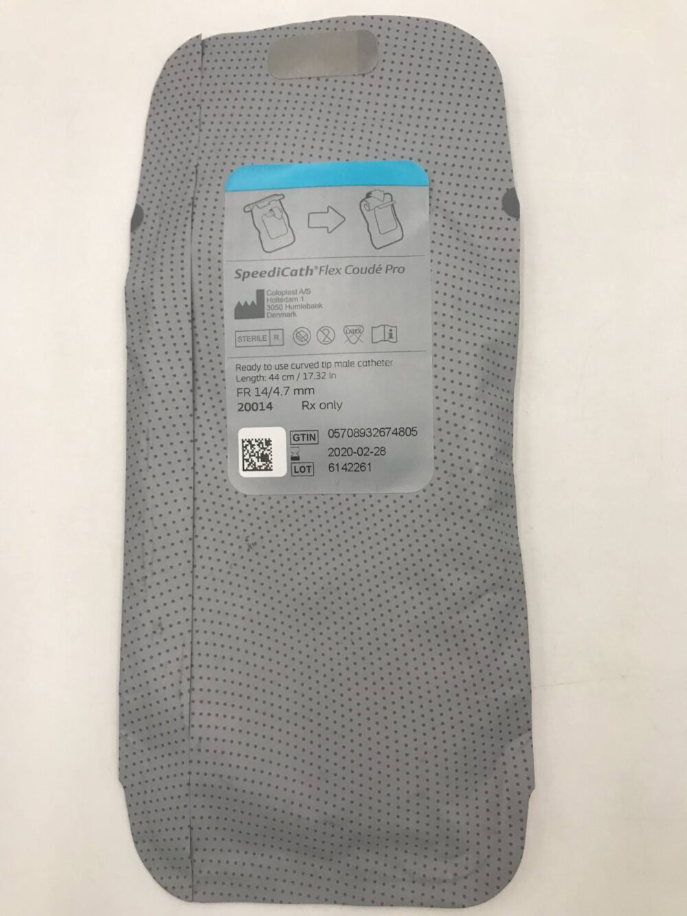 Coloplast 20014 SpeediCath Flex Coudé Pro Ready To Use Curved Tip Male ...