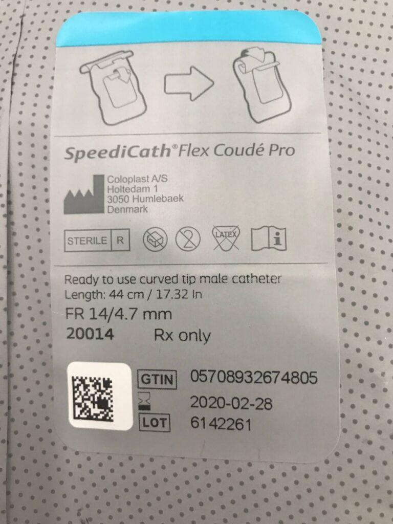 Coloplast 20014 SpeediCath Flex Coudé Pro Ready To Use Curved Tip Male ...