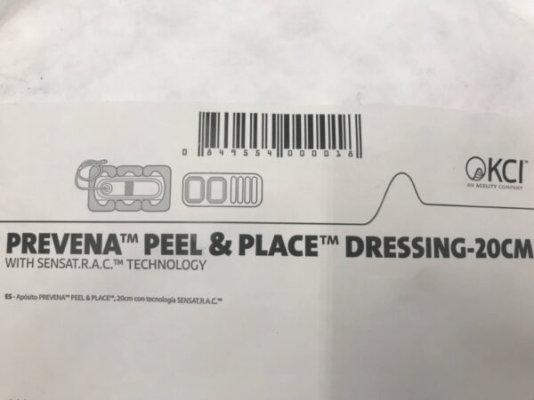 KCI PRE1001US Prevena Peel & Place Dressing-20cm (ONLY DRESSING) (X ...
