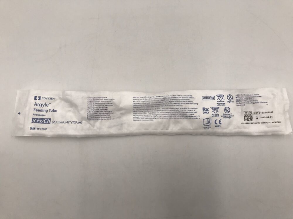 Covidien 460406E Argyle Feeding Tube Radiopaque 8Fr/Ch (X) - GB TECH USA