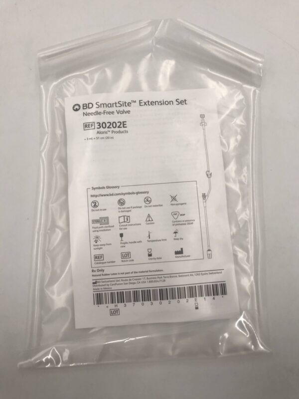 BD 30202E SmartSite Extension Set Needle-Free Valve (X) - GB TECH USA