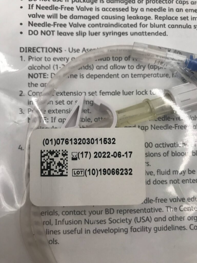 BD 30202E SmartSite Extension Set Needle-Free Valve (X) - GB TECH USA