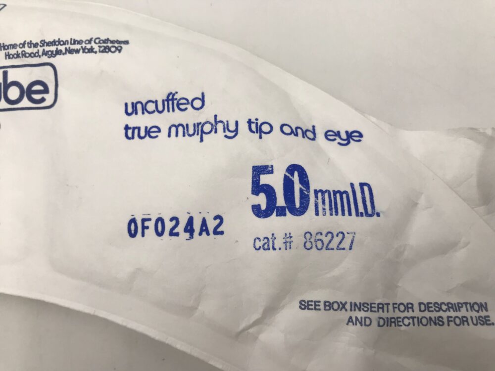 National Catheter 86227 Mallinckrodt Tracheal Tube Endotracheal ...