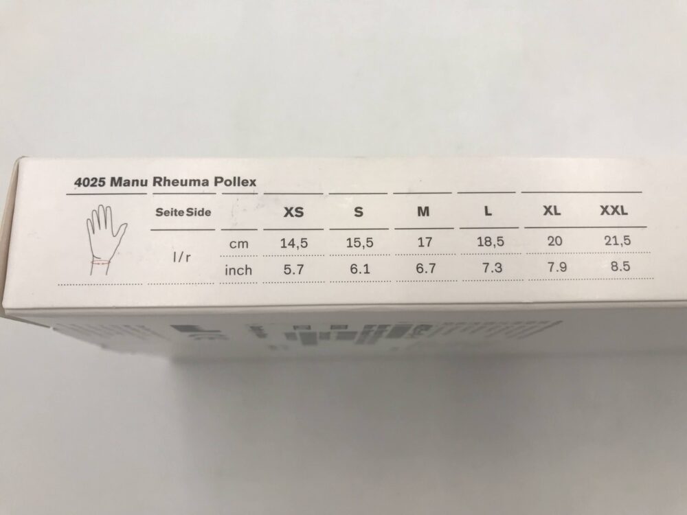 OTTOBOCK 4025Manu Rheuma Pollex Wrist Support Beige S Right w/Flex ...