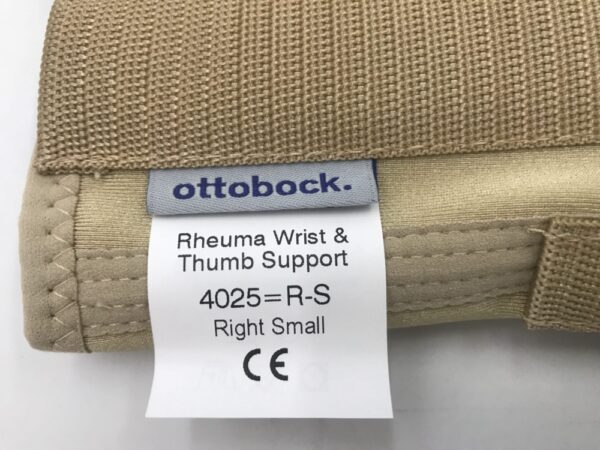 OTTOBOCK 4025Manu Rheuma Pollex Wrist Support Beige S Right w/Flex ...