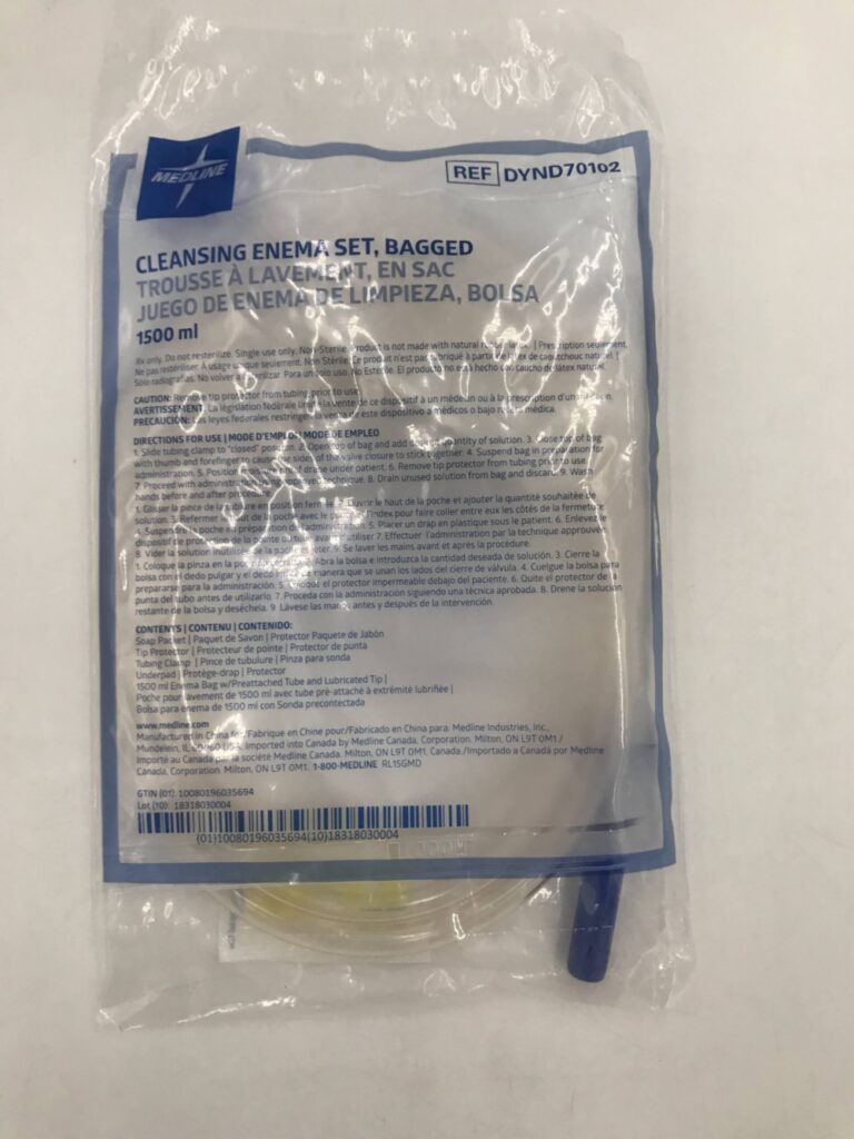Medline DYND70102 Cleansing Enema Set, Bagged 1500ml - GB TECH USA