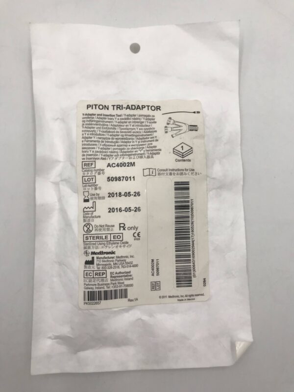 Medtronic AC4002M Piton Tri-Adapter Y-Adapter and Insertion Tool (X ...
