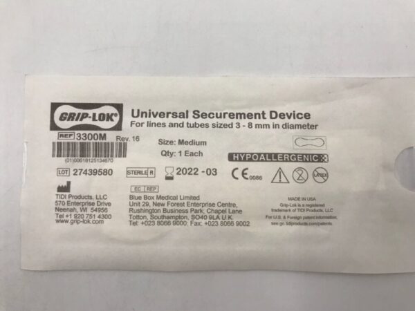Tidi Products 3300M Grip-Lok Universal Securement Device Size Medium (X ...