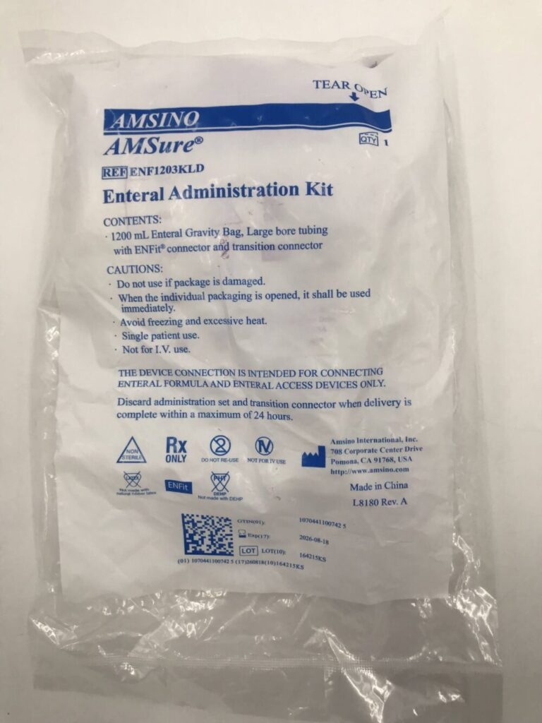 AMSINO ENF1203KLD AMSure Enteral Administration Kit 1200mL - GB TECH USA