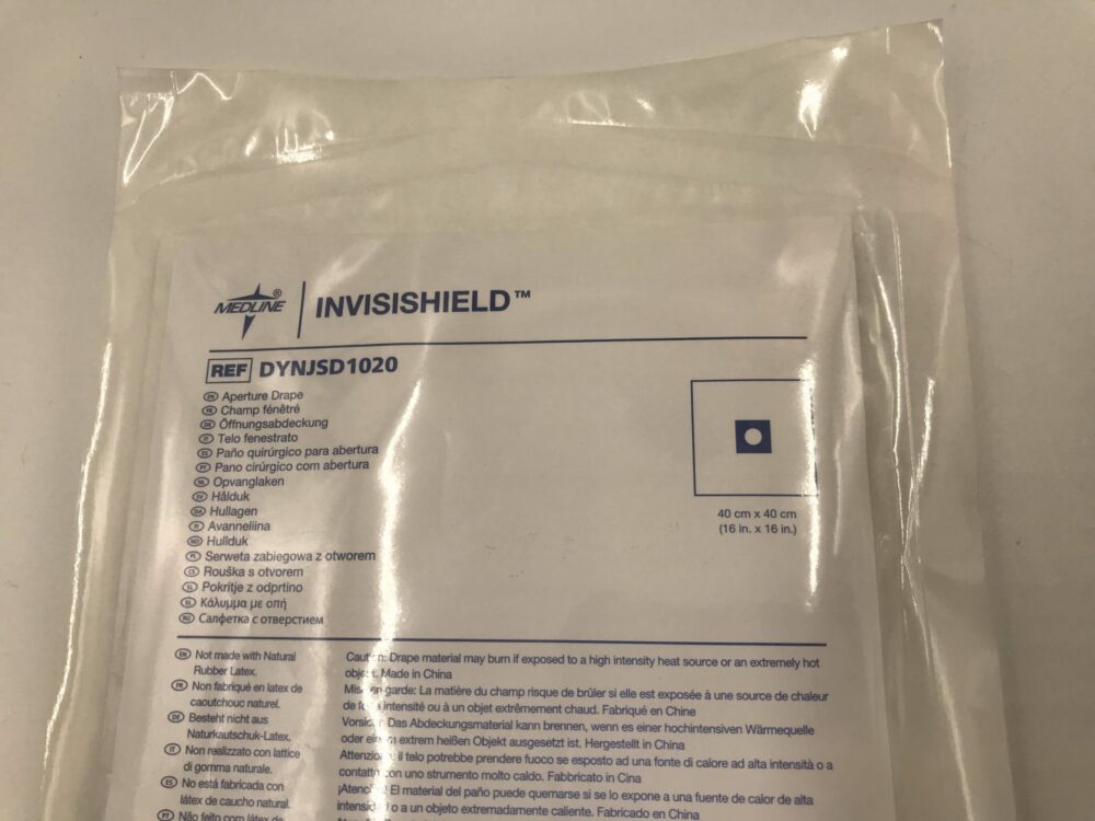 Medline DYNJSD1020 Invisishield Aperture Drape 40cm x 40cm (16in x 16in ...