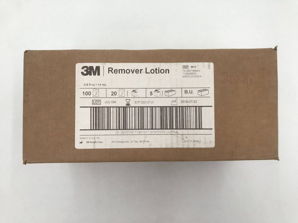 3M 8610 Remover Lotion 0.5fl oz (5 Boxes/Case) (X) – GB TECH USA