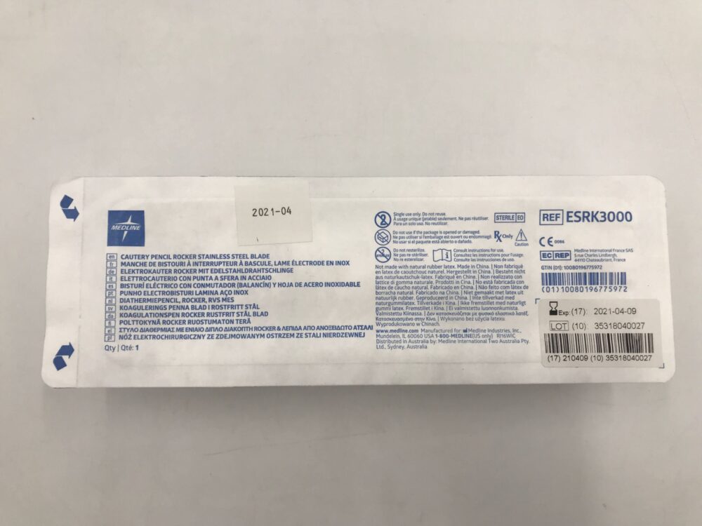 Medline ESRK3000 Cautery Pencil Rocker Stainless Steel Blade (X) – GB ...
