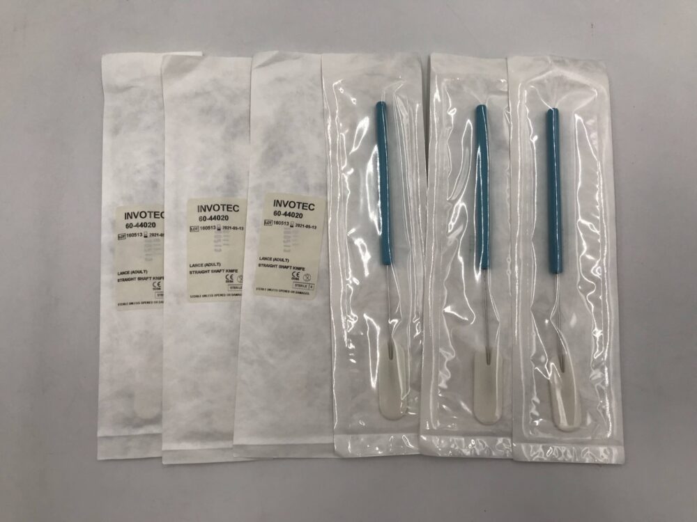 Invotec 60-44020 Lance Adult Straight Shaft Knife (6/Box) (X) - GB TECH USA