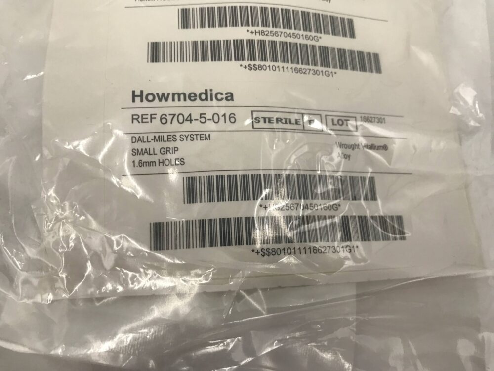 Howmedica/Stryker 6704-5-016 Dall-Miles System Small Grip Vitallium ...