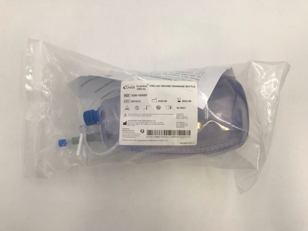 URESIL ESB-1000SP Evolution Pre-Vac Wound Drainage Bottle 1000mL – GB ...