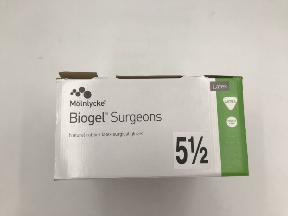 Molnlycke 30455 Biogel Surgeons Natural Rubber Latex Surgical Gloves ...
