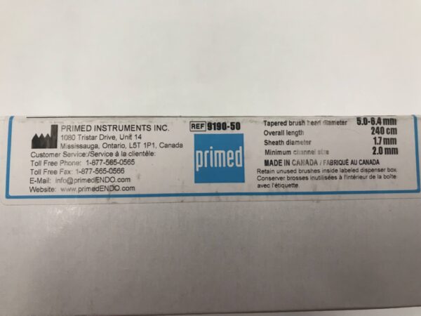Primed Instruments 9190-50 Single Ended Channel Cleaning Brush (49/Box ...