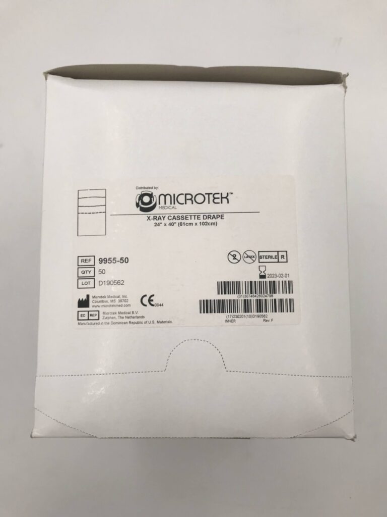 MICROTEK MEDICAL 9955-50 X-Ray Cassette Drape 24in x 40in (50/Box)(X) – GB TECH USA
