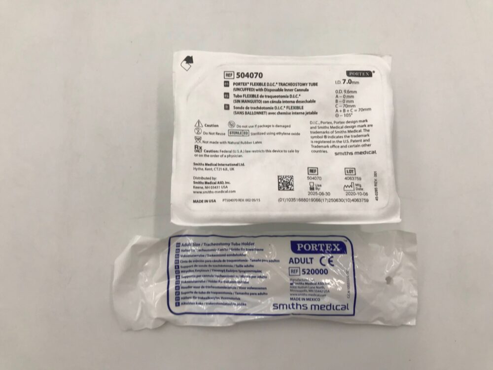 SMITHS MEDICAL 504070 Portex D.I.C. Tracheostomy Tube w/ Disp. Inner ...