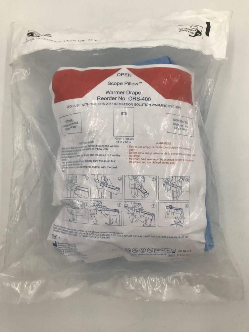 MICROTEK ORS-400 Scope Pillow Warmer Drape 112cm x 168cm (X) - GB TECH USA