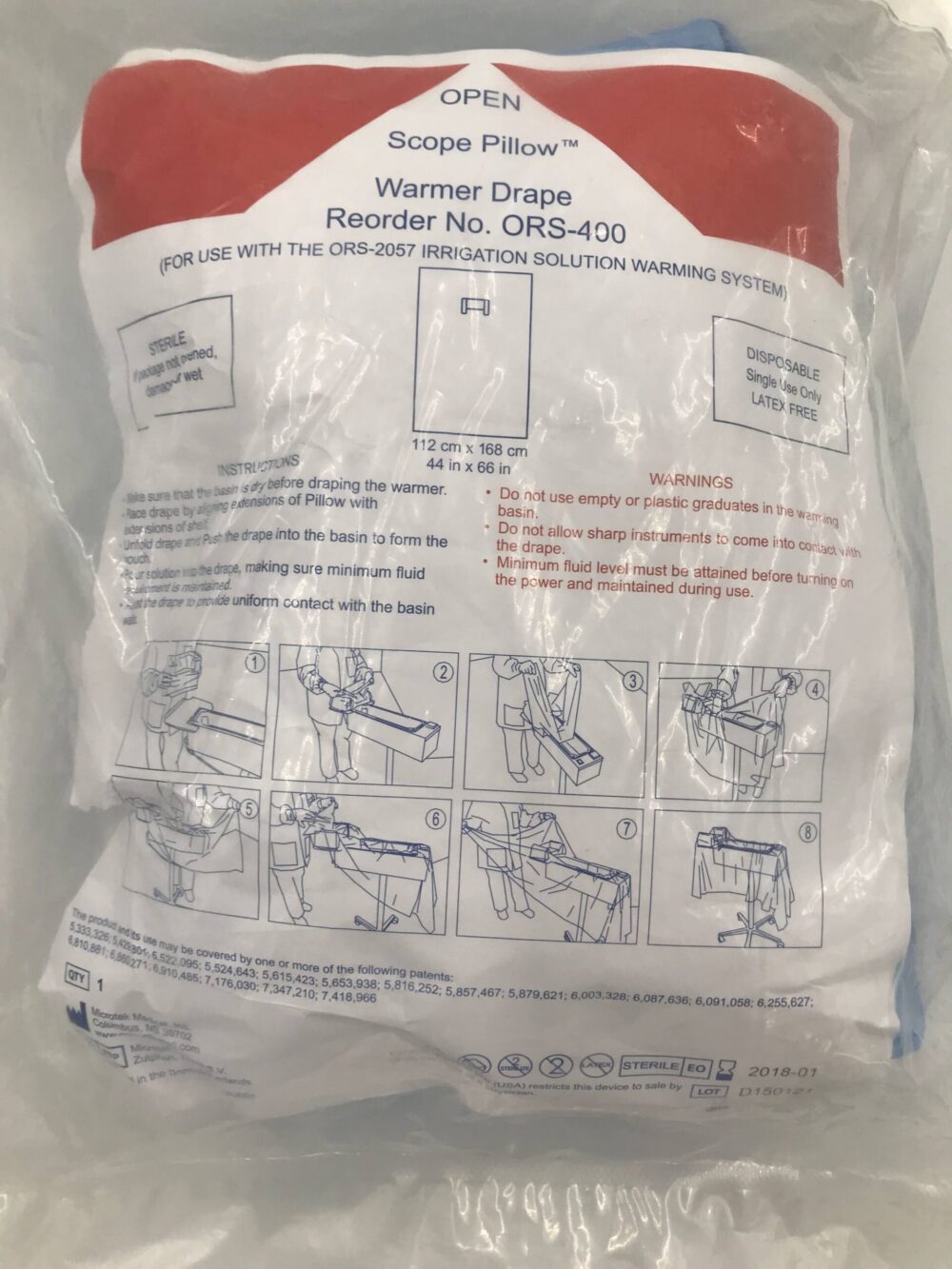 MICROTEK ORS-400 Scope Pillow Warmer Drape 112cm x 168cm (X) – GB TECH USA