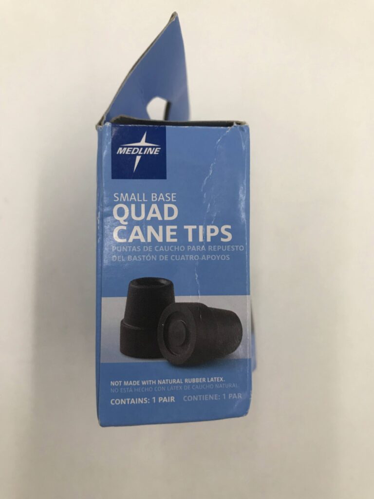 MEDLINE MDS86424W4 Small Base Quad Cane Tips (2/Box) - GB TECH USA