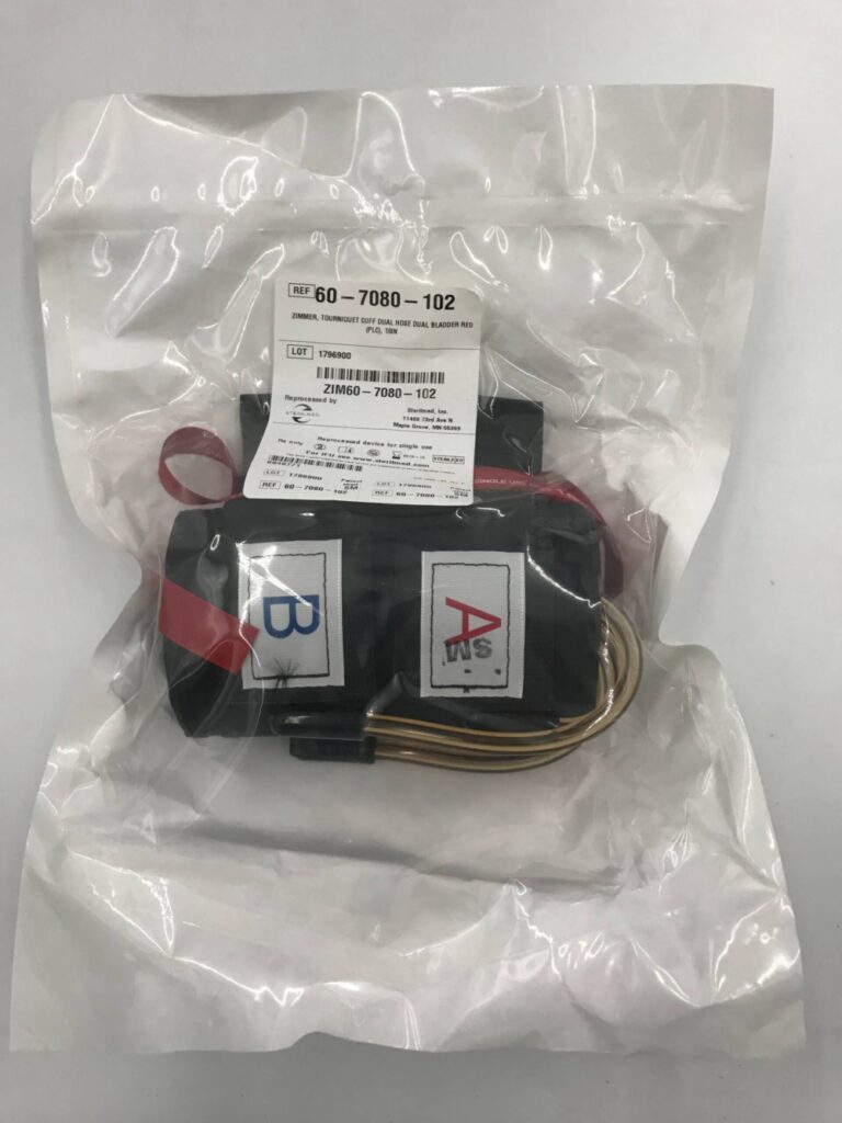 ZIMMER 60-7080-102 Tourniquet Cuff Dual Hose Bladder Red 18in ...