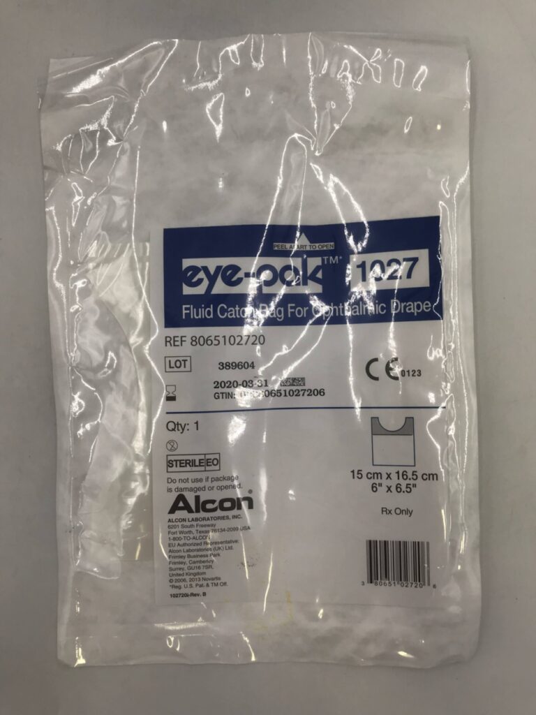 ALCON 8065102720 Eye-Pak Fluid Catch Bag For Ophthalmic Drape 15cm x 16 ...
