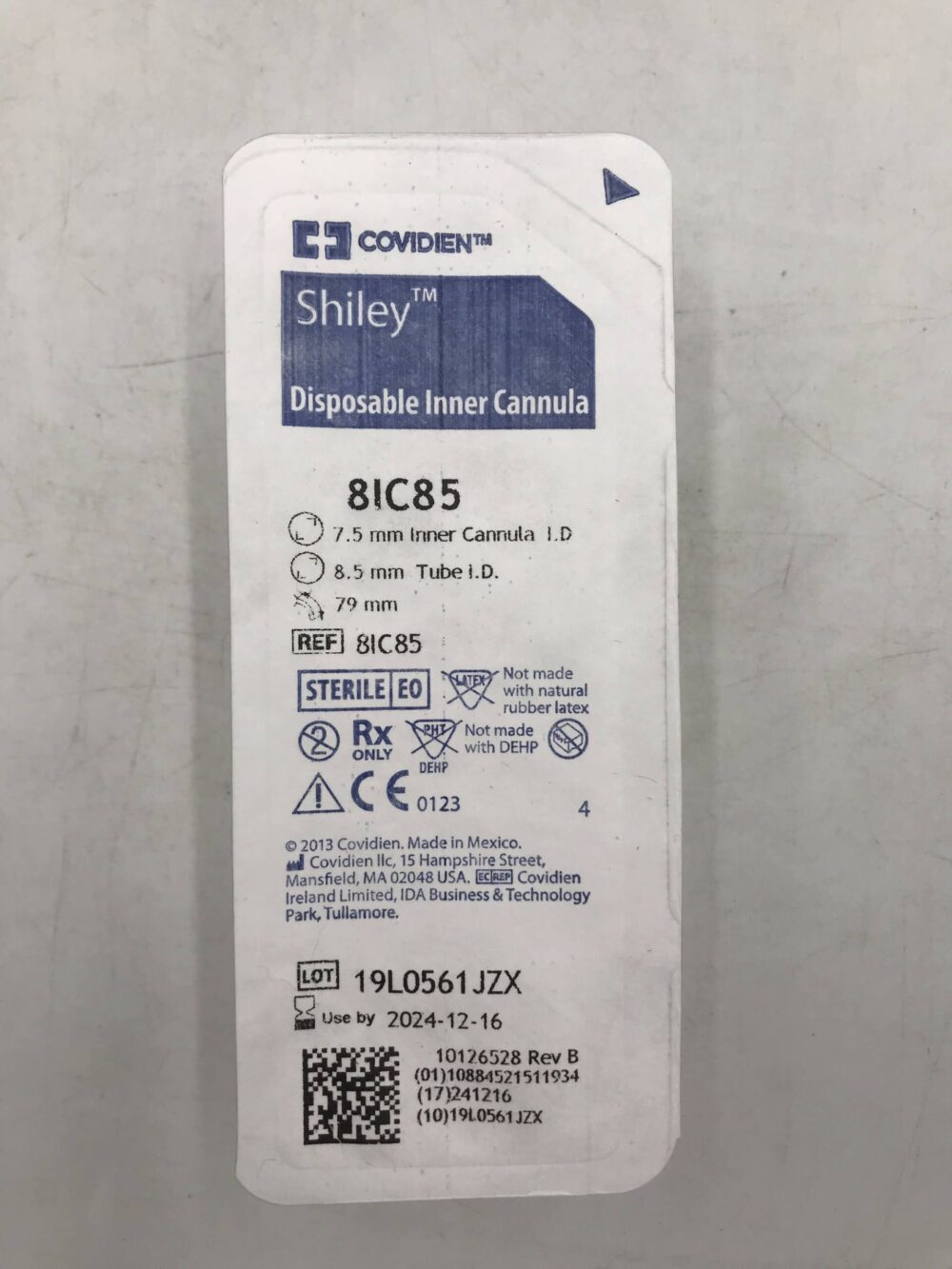 COVIDIEN 8IC85 Shiley Disposable Inner Cannula 79mm x 8.5mm x 7.5mm ...